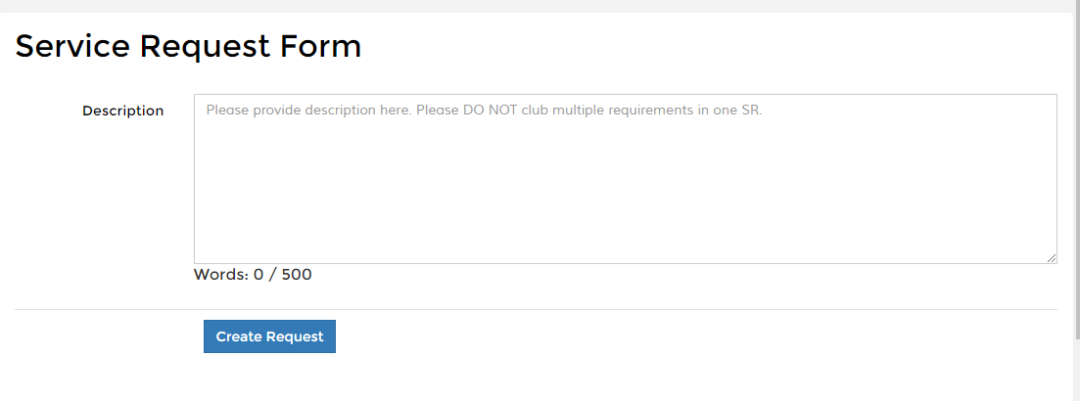 Service Request Management – Jainam Software