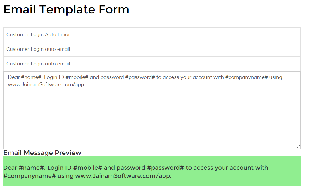 Automated Notification System (Email, SMS, WA) – Jainam Software